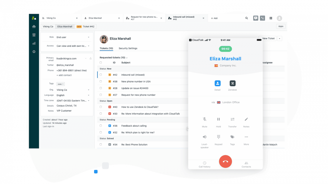 Call center integration for Zendesk - CloudTalk Call center integration for Zendesk - CloudTalk