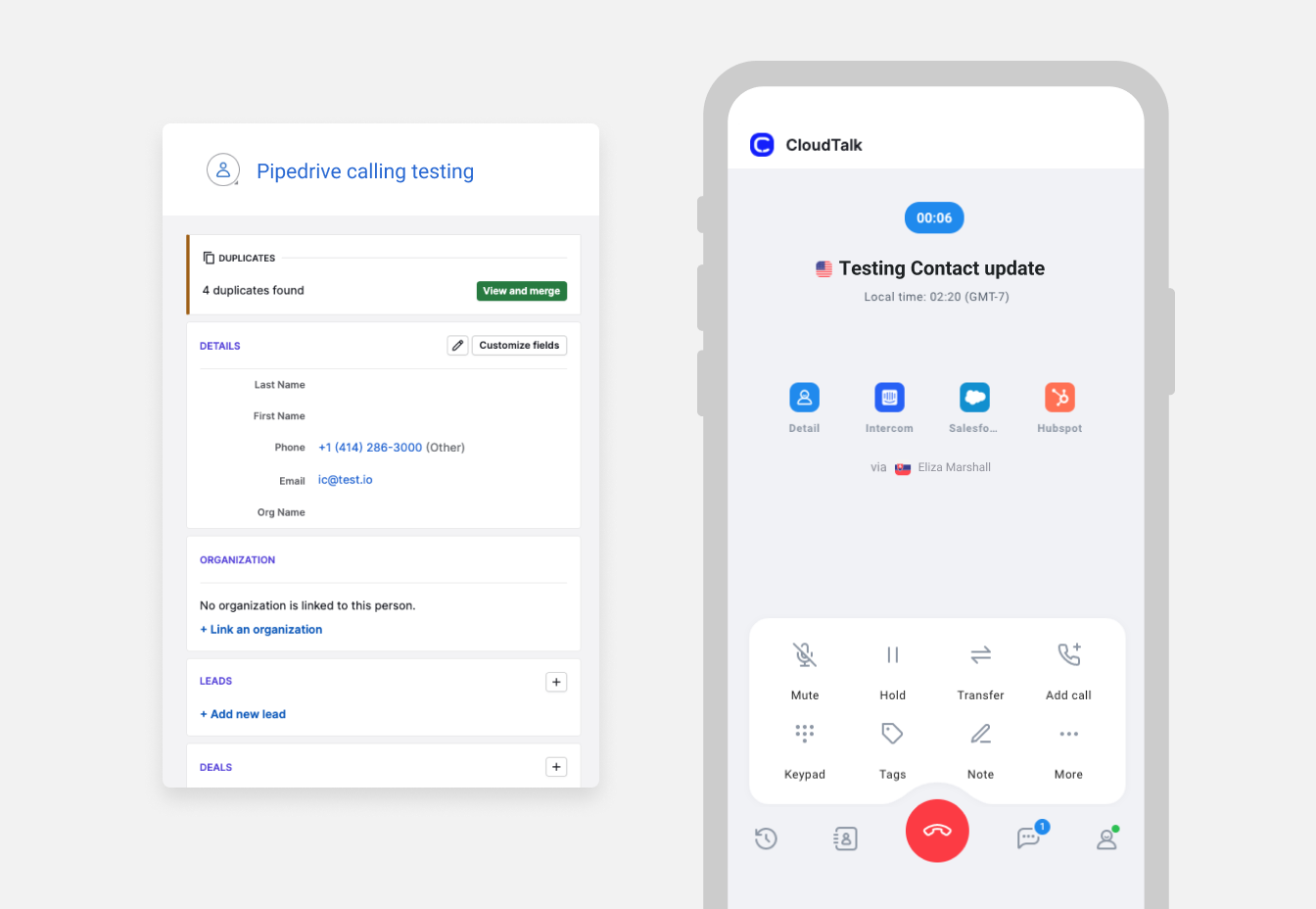 Pipedrive Integration: Phone Number for Calls, SMS&more - CloudTalk