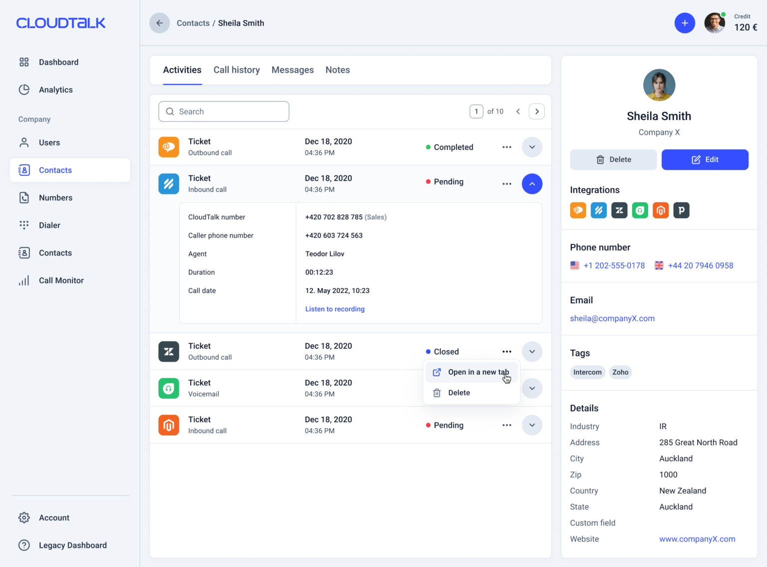 Real-Time Call Center Dashboard For Businesses - CloudTalk