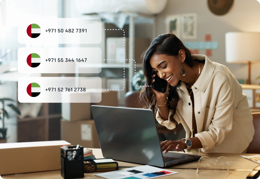 UAE Virtual Phone Number | Dubai & Toll-Free (+971)